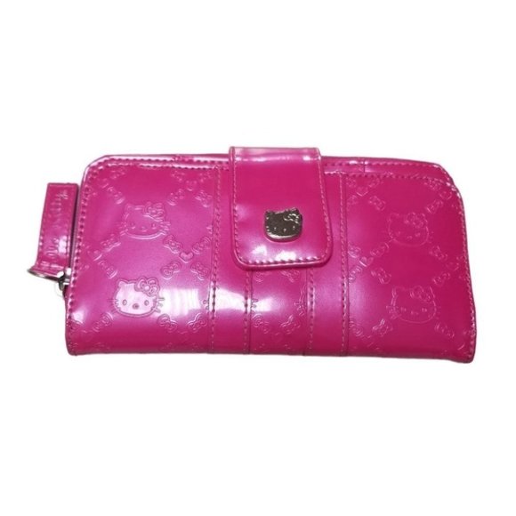 Hello Kitty | Bags | Hello Kitty Large Hot Pink Wallet | Poshmark